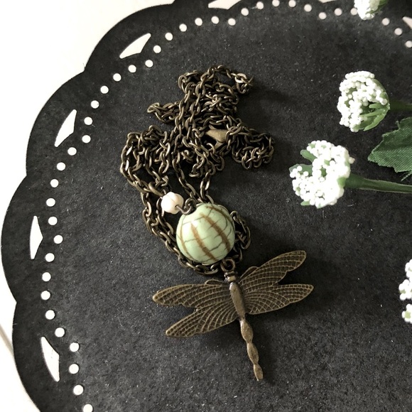 Jewelry | Handmade Dragonfly Necklace | Poshmark